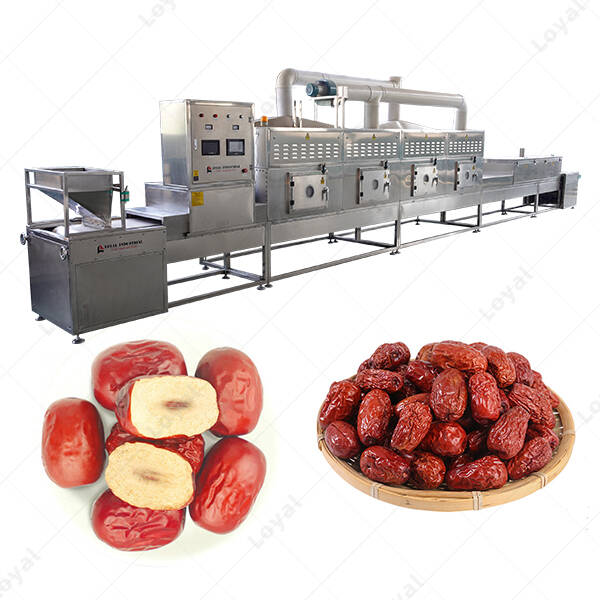 PLC Industrial Microwave Date Drying Sterilizing Machine