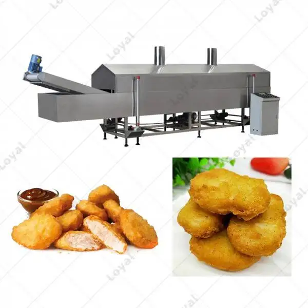 Automatic Continuous Chicken Nuggets Frying Machine Price